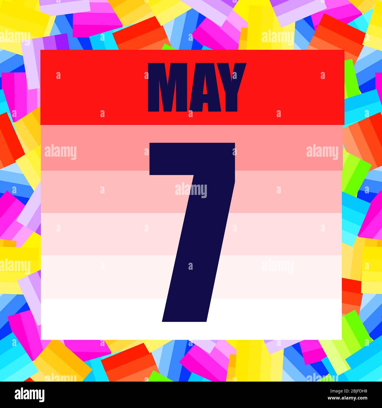 May 7 icon. For planning important day. Banner for holidays and special ...