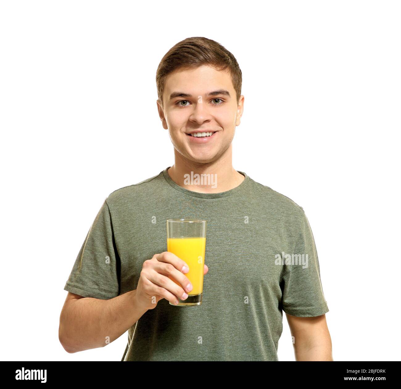 Man drinking orange juice isolated hi-res stock photography and images ...