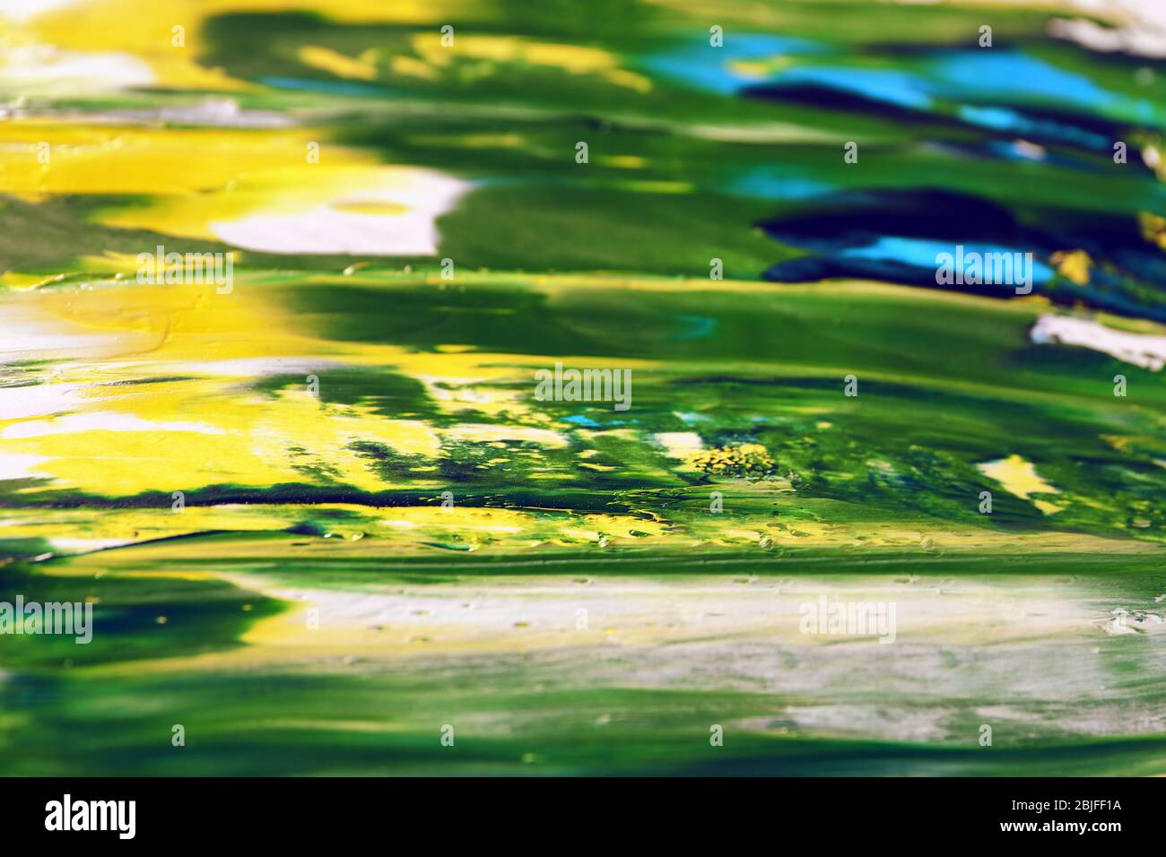 Oil paint smears, closeup Stock Photo - Alamy