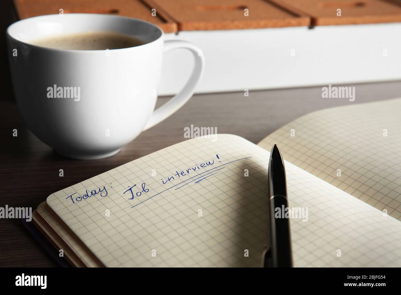 Interview paper coffee hi-res stock photography and images - Alamy