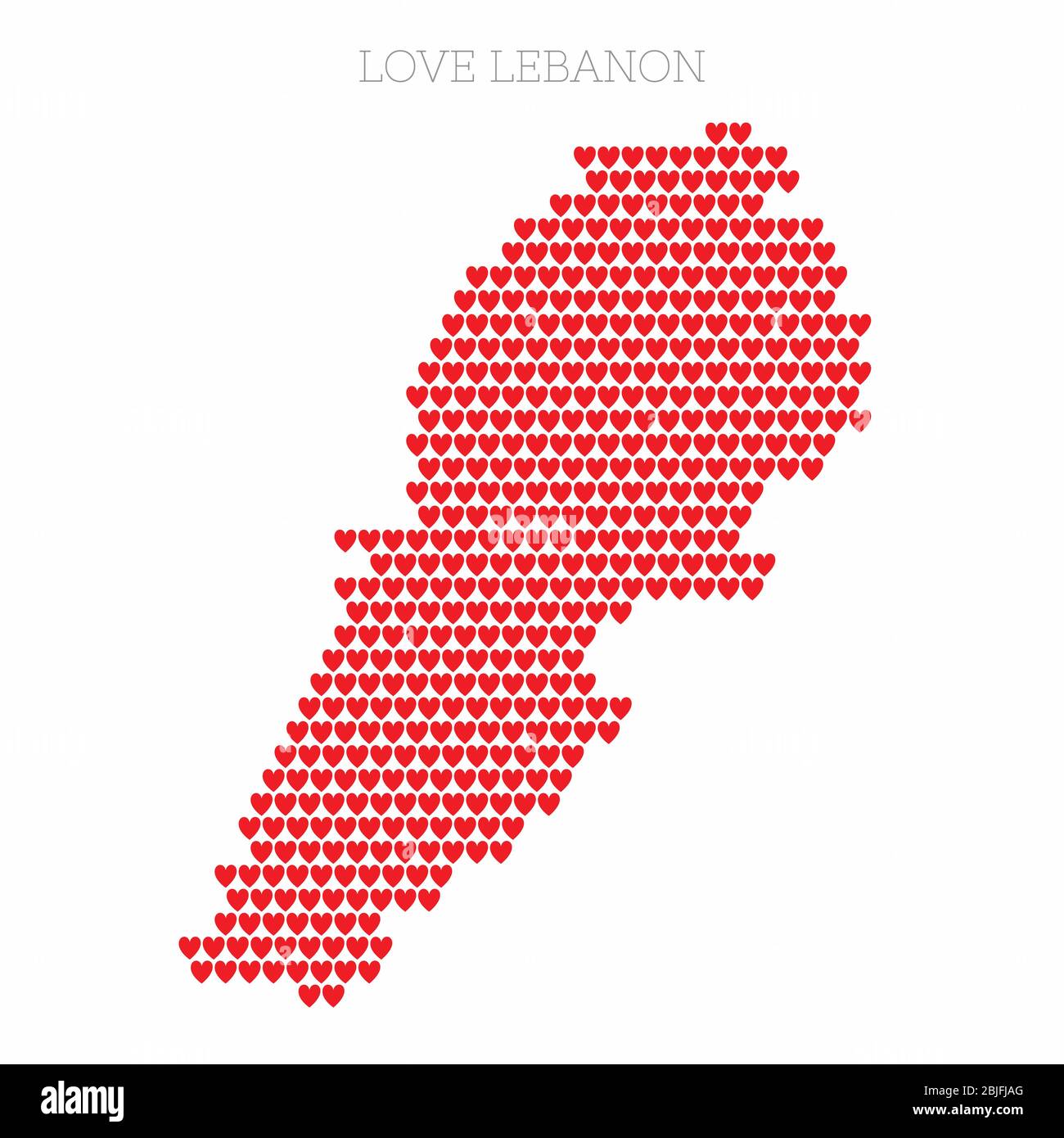 Lebanon country map hi-res stock photography and images - Alamy