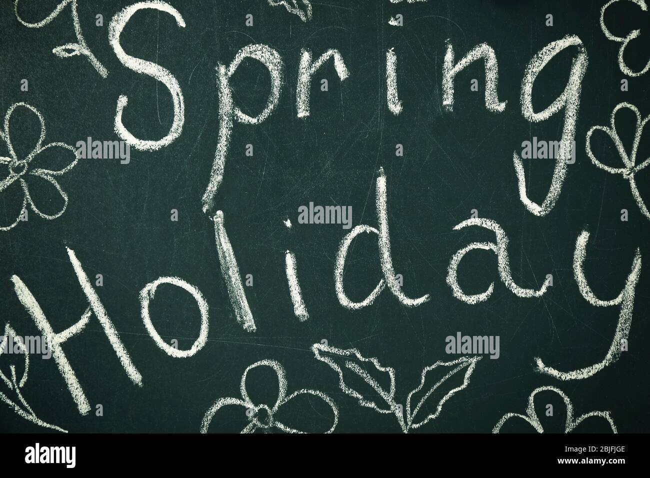 Handwritten text spring break hi-res stock photography and images - Alamy