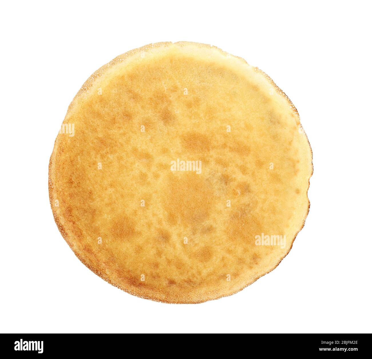 Pancake on white frying Cut Out Stock Images & Pictures - Alamy
