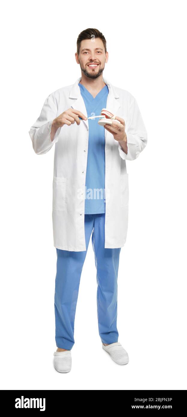 Dental care handsome man Cut Out Stock Images & Pictures - Alamy