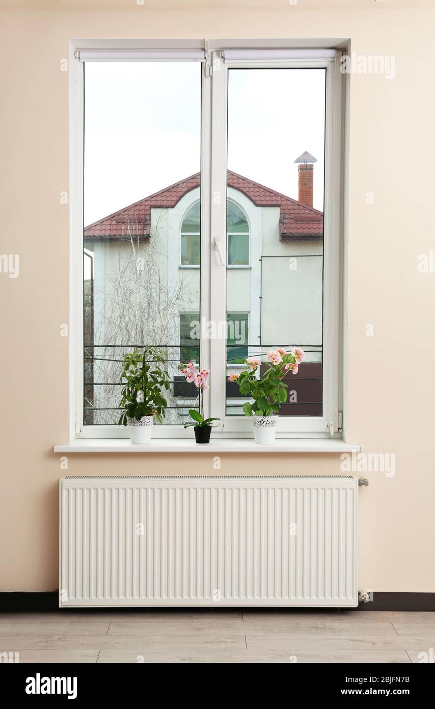 Large window at home Stock Photo - Alamy