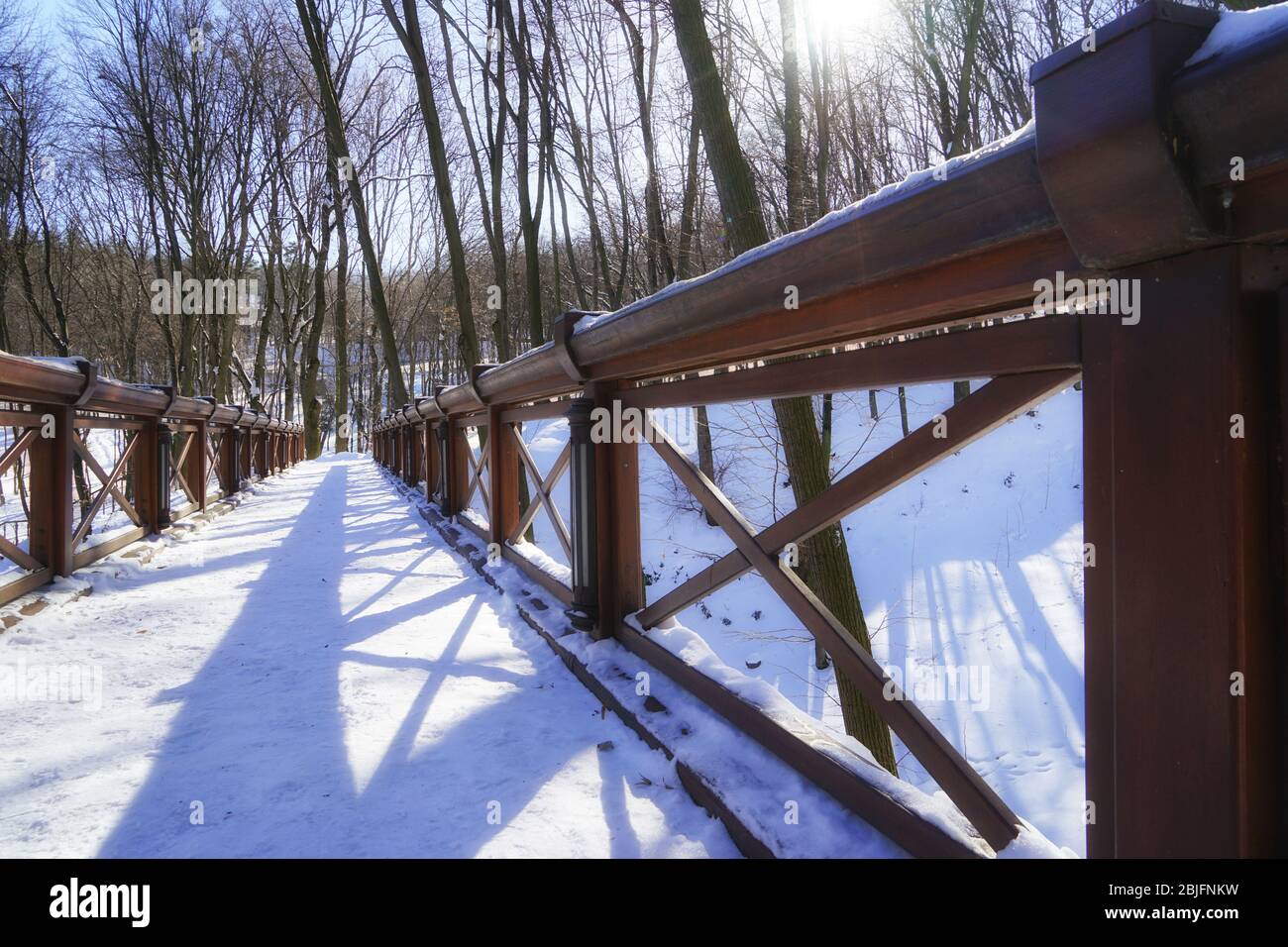 Beautiful bridge in winter hi-res stock photography and images - Alamy