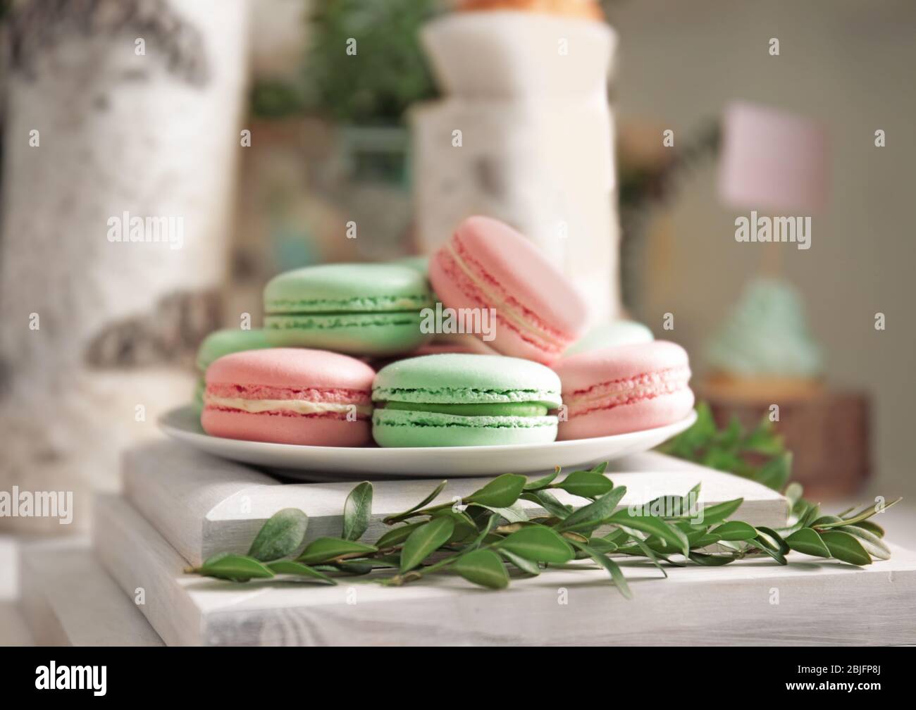 Macarons in sweet bar hi-res stock photography and images - Alamy