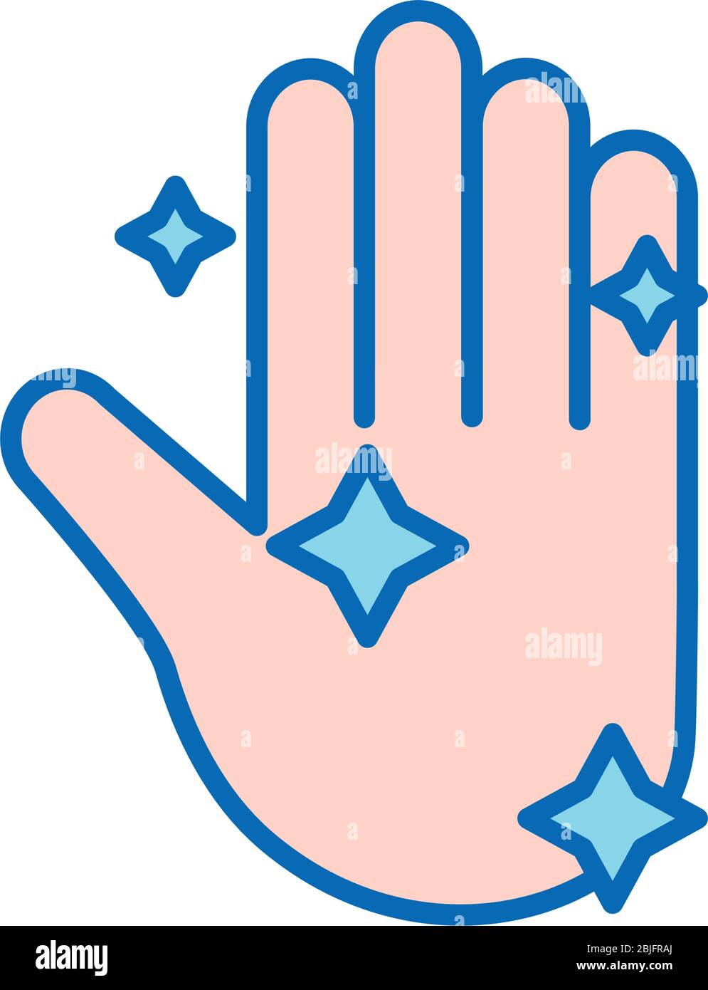 Hand washing line and fill style icon vector design Stock Vector Image ...