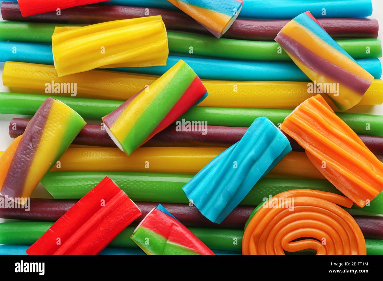 Spiral jelly candies hi-res stock photography and images - Alamy