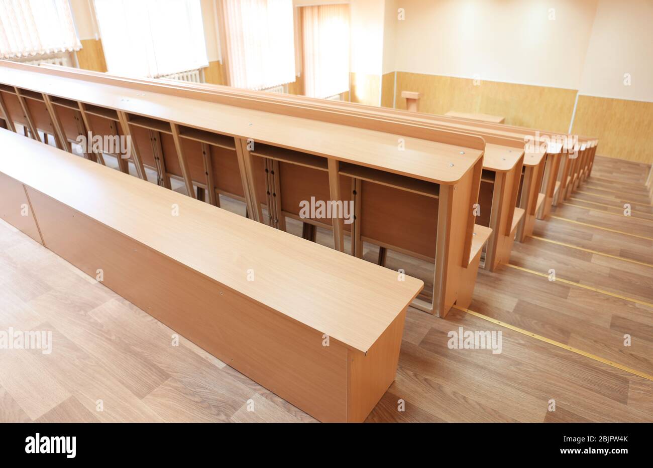 Empty big classroom school hi-res stock photography and images - Alamy