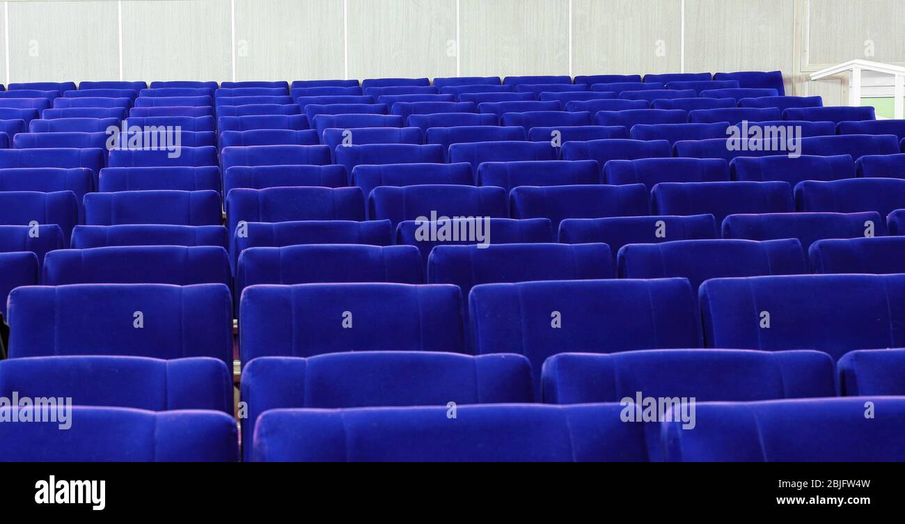 Chairs in modern assembly hall Stock Photo - Alamy