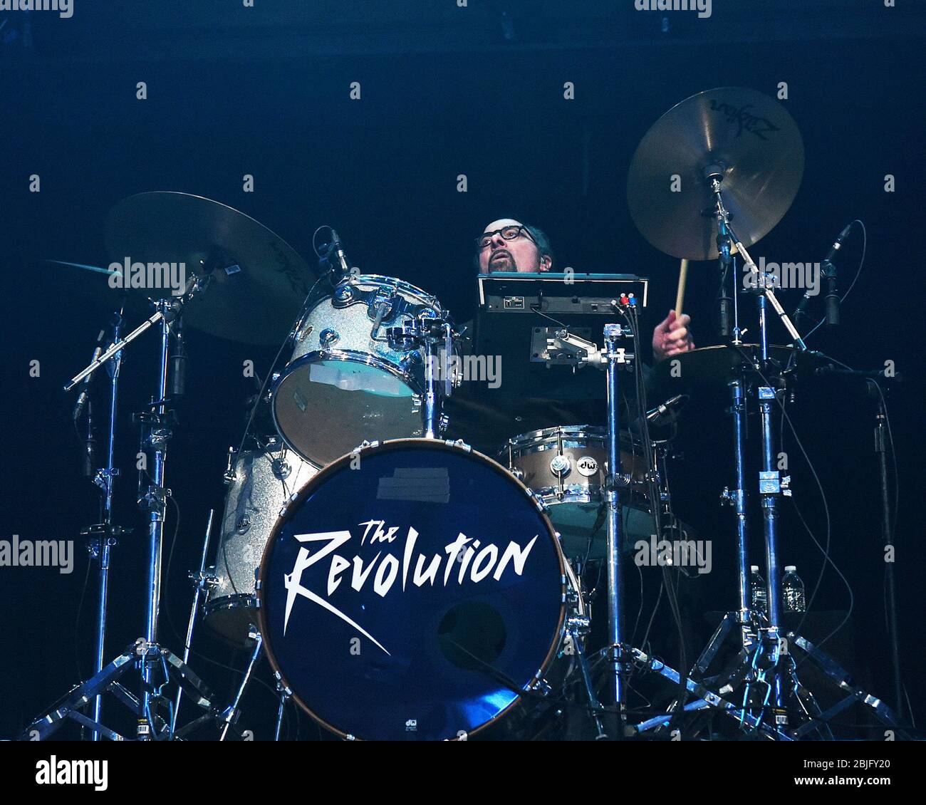 FEBRUARY 24: Bobby Z of Prince's band The Revolution performs their ...