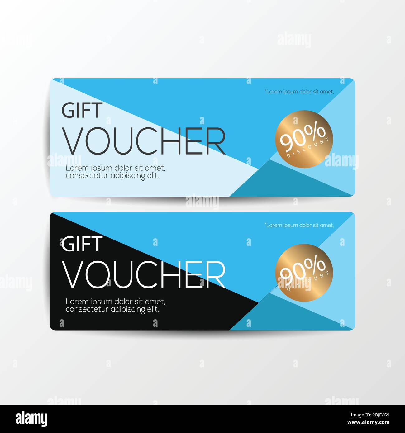 Vector illustration gift voucher card template and promotion sale ...