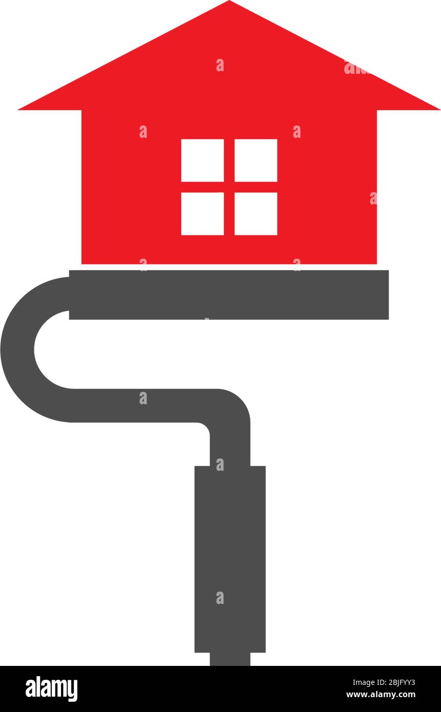 House paint logo icon illustration Stock Vector Image & Art - Alamy