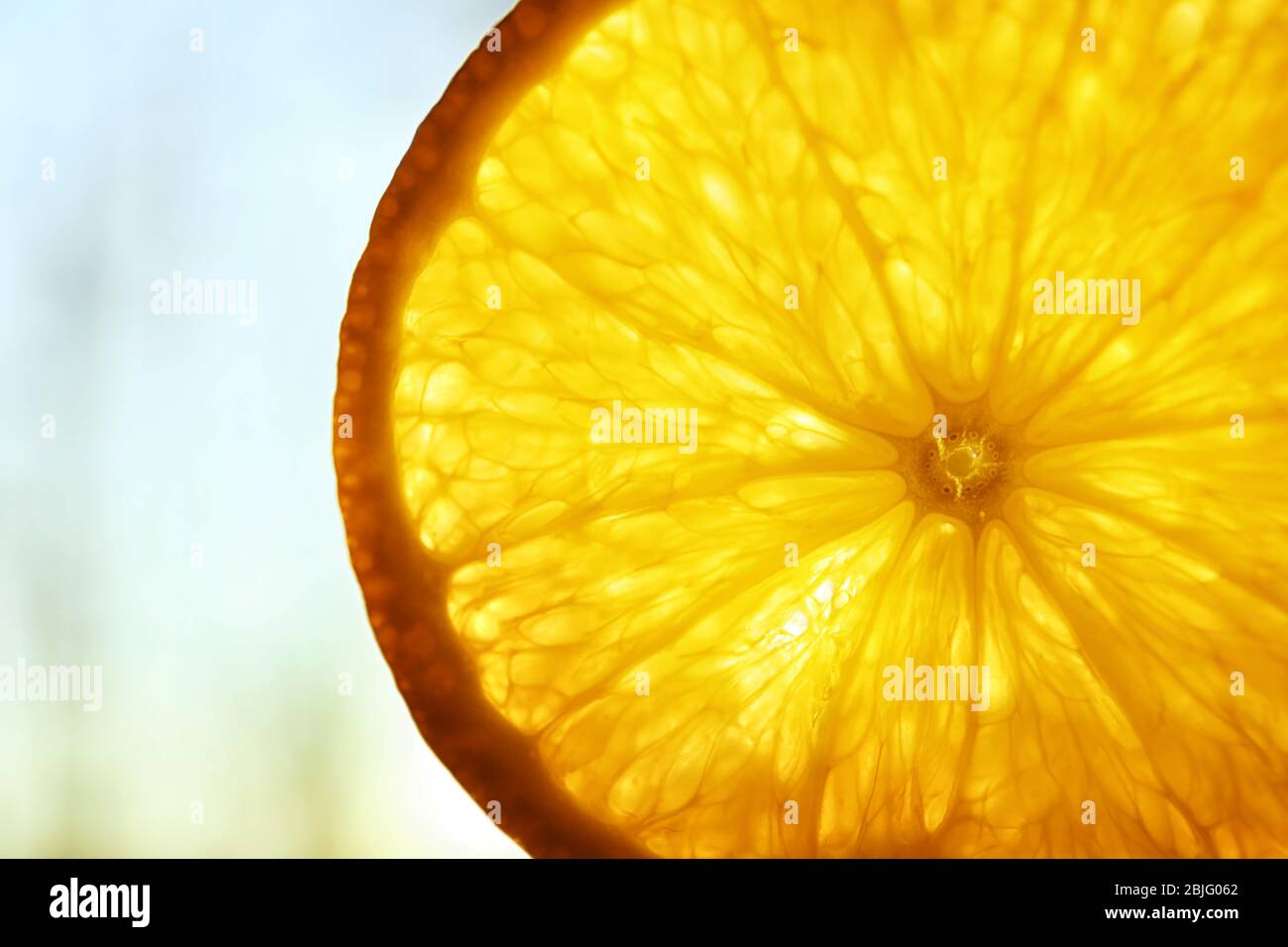 Slice of citrus fruit, closeup Stock Photo - Alamy