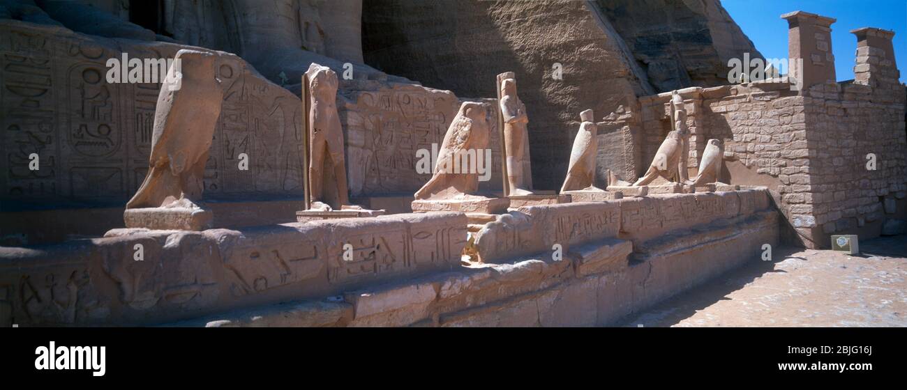 Abu Simbel Egypt Temple of Rameses II Egyptian Gods Stock Photo - Alamy