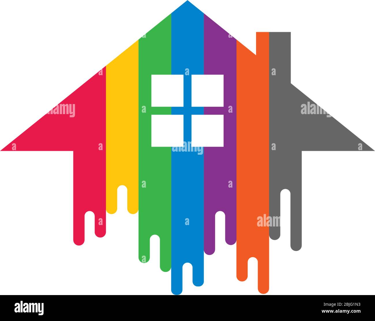 House paint logo icon illustration Stock Vector Image & Art - Alamy
