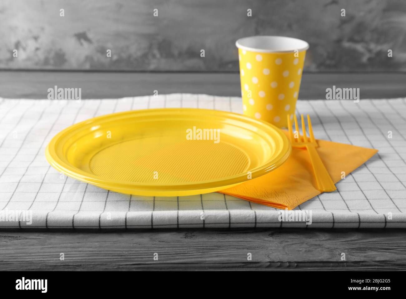 Plastic disposable tableware on hi-res stock photography and images - Alamy