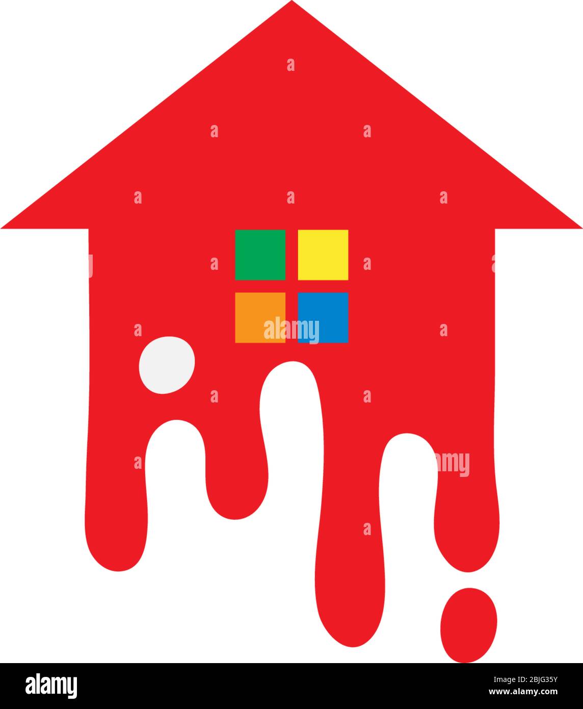 House paint logo icon illustration Stock Vector Image & Art - Alamy