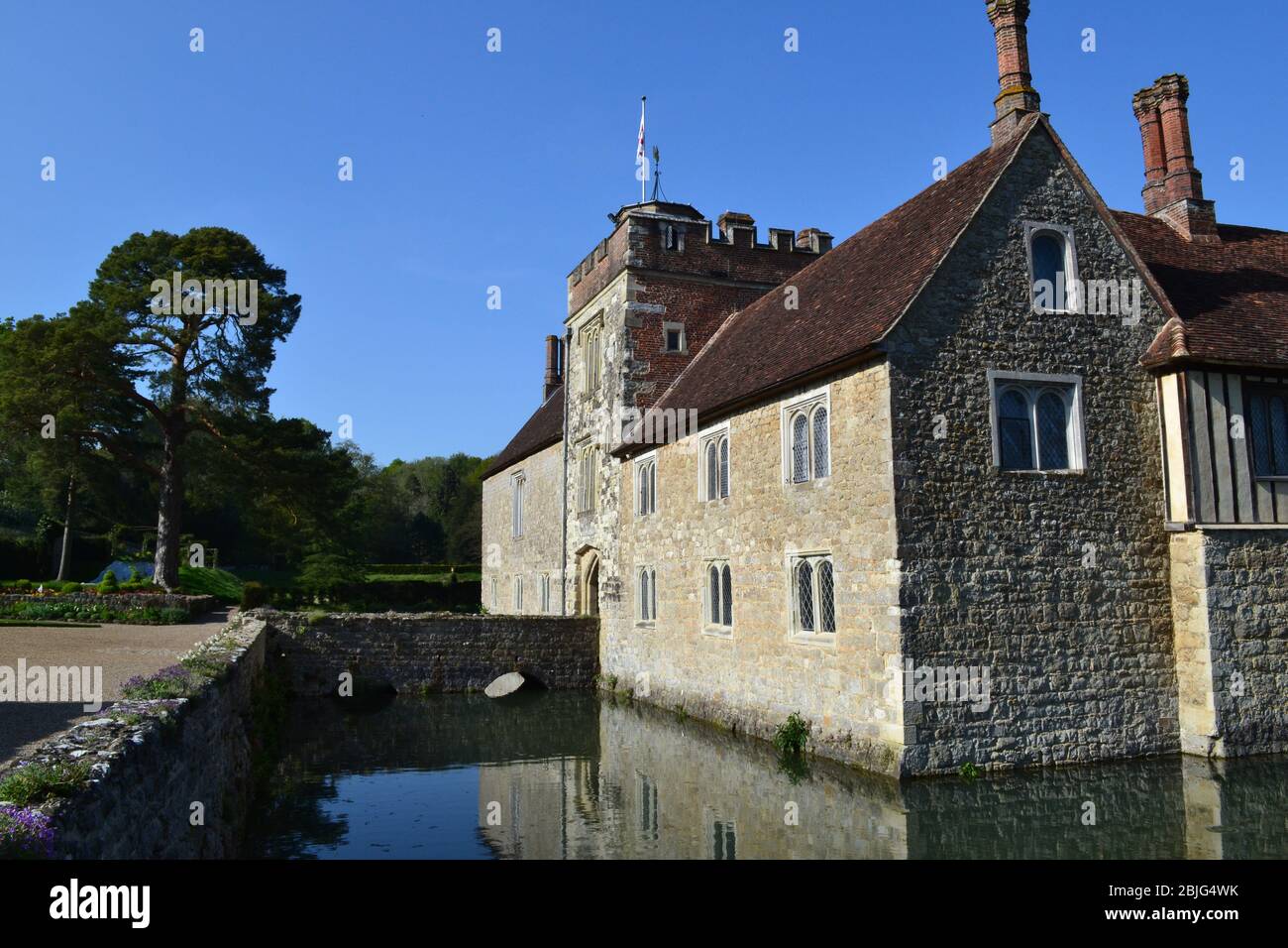 Scenes from Ightham Mote estate on the Greensand Ridge in Kent. The ...
