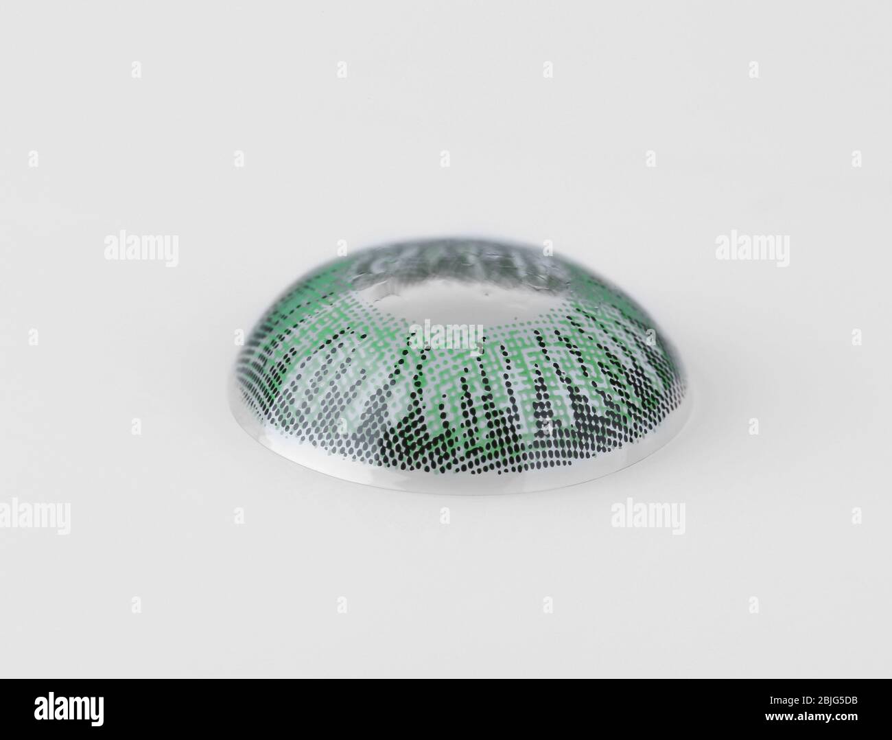 Color contact lens on white background Stock Photo - Alamy