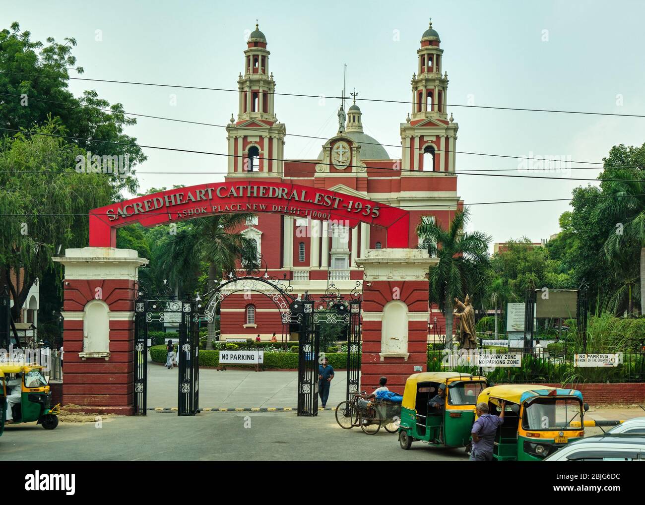 New Delhi / India - September 19, 2019: Sacred Heart Cathedral, a Roman ...