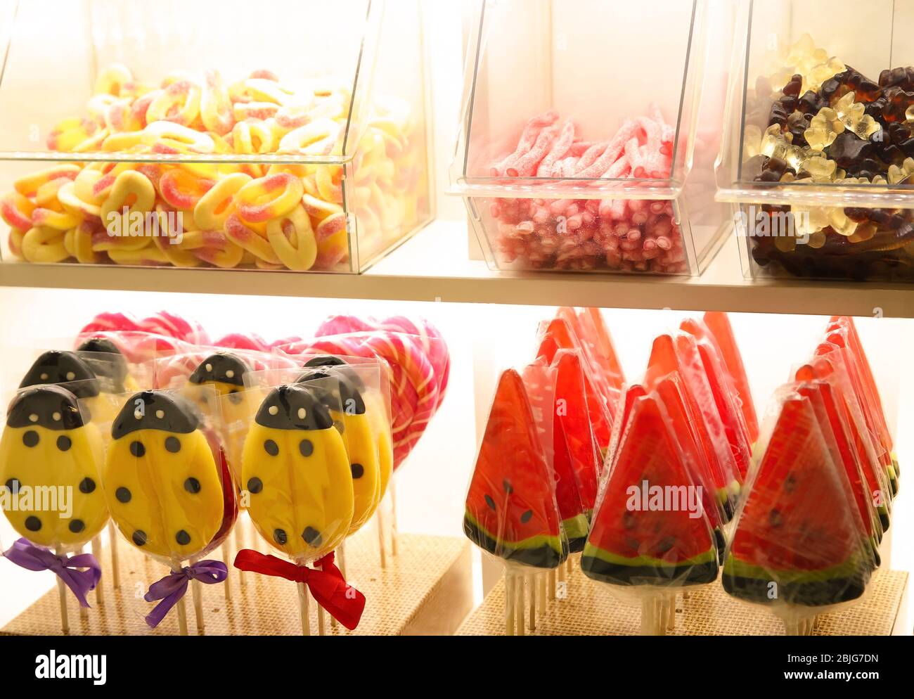 Colorful sweets box lollipops hi-res stock photography and images - Alamy