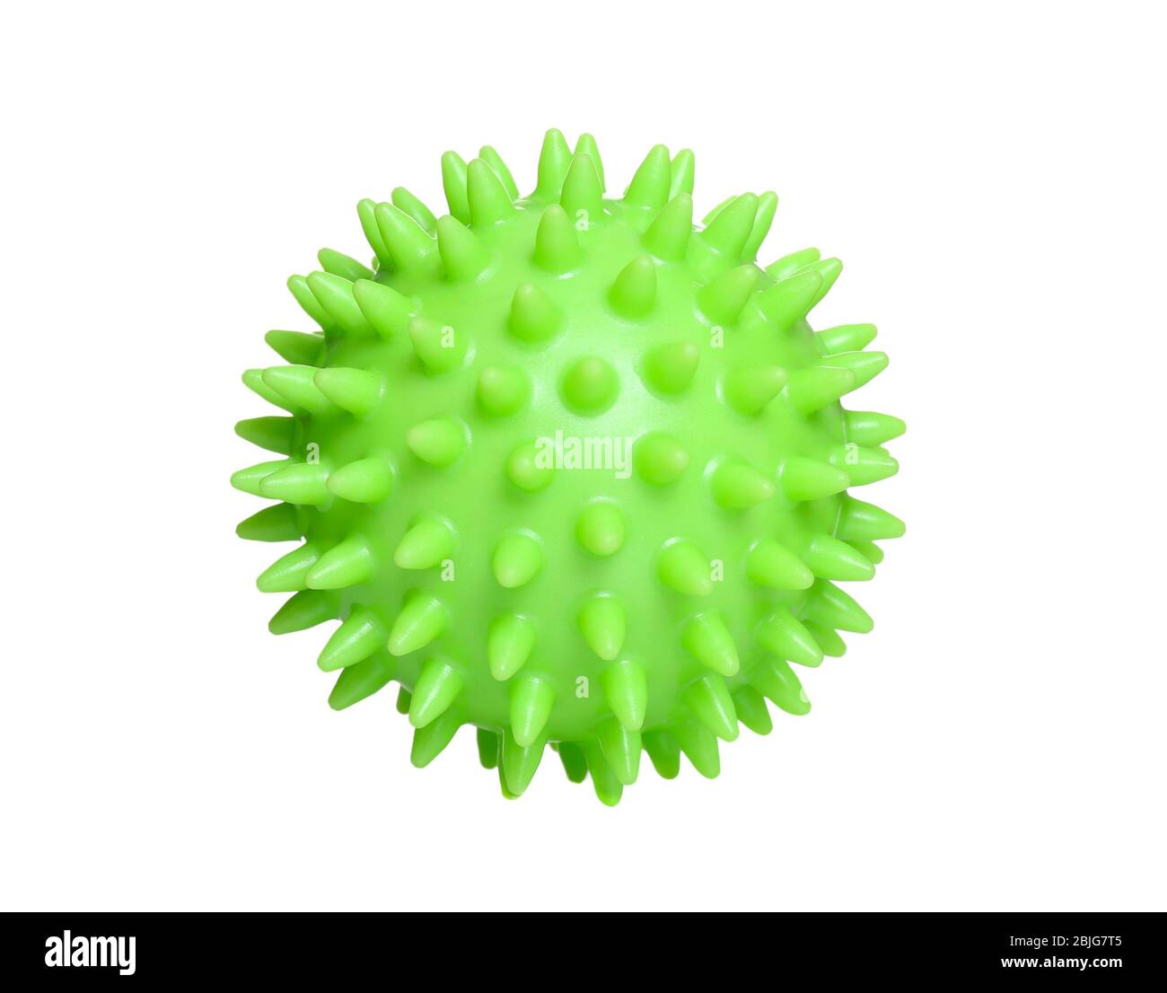 Spiky massage ball on white background. Physiotherapy concept Stock ...