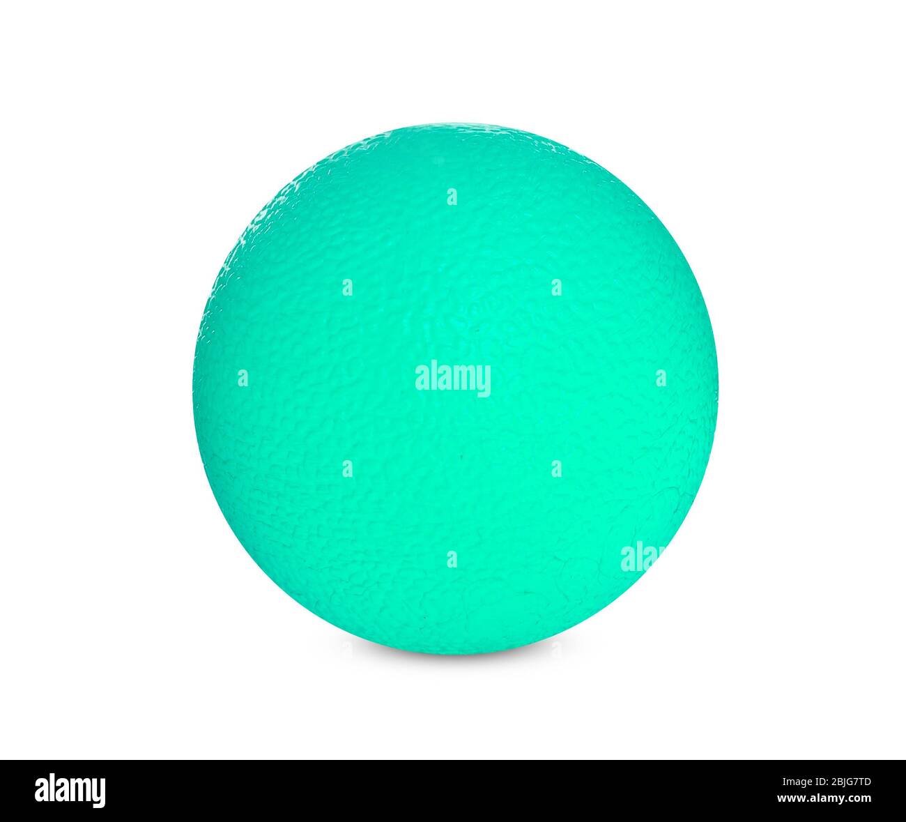 Exercise ball on white background. Physiotherapy concept Stock Photo ...