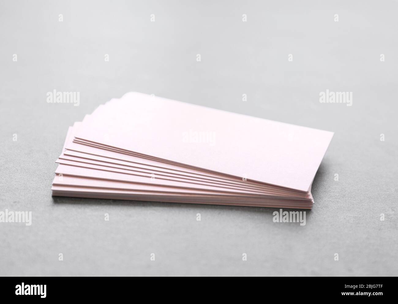 Set of blank items for branding on light background Stock Photo - Alamy