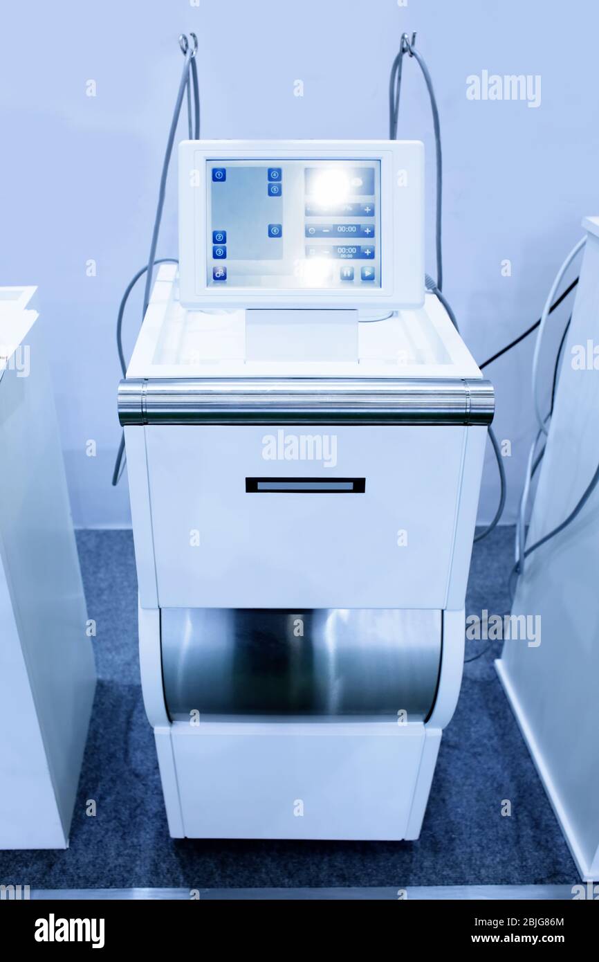 Modern equipment for spa salons on exhibition Stock Photo - Alamy