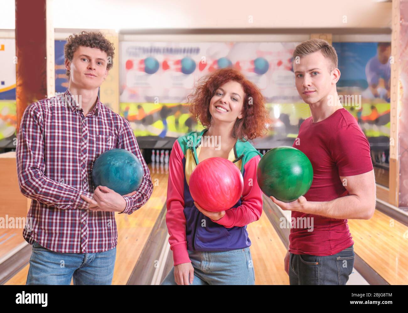 Bowling alley boys hi-res stock photography and images - Alamy