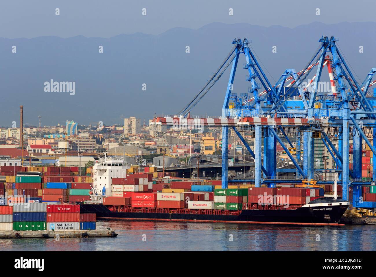 Container Port in Naples, Campania, Italy, Europe Stock Photo - Alamy