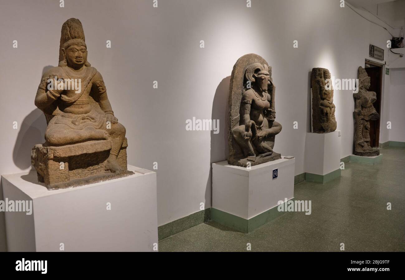 New Delhi / India - September 26, 2019: Ancient sculptures in the ...