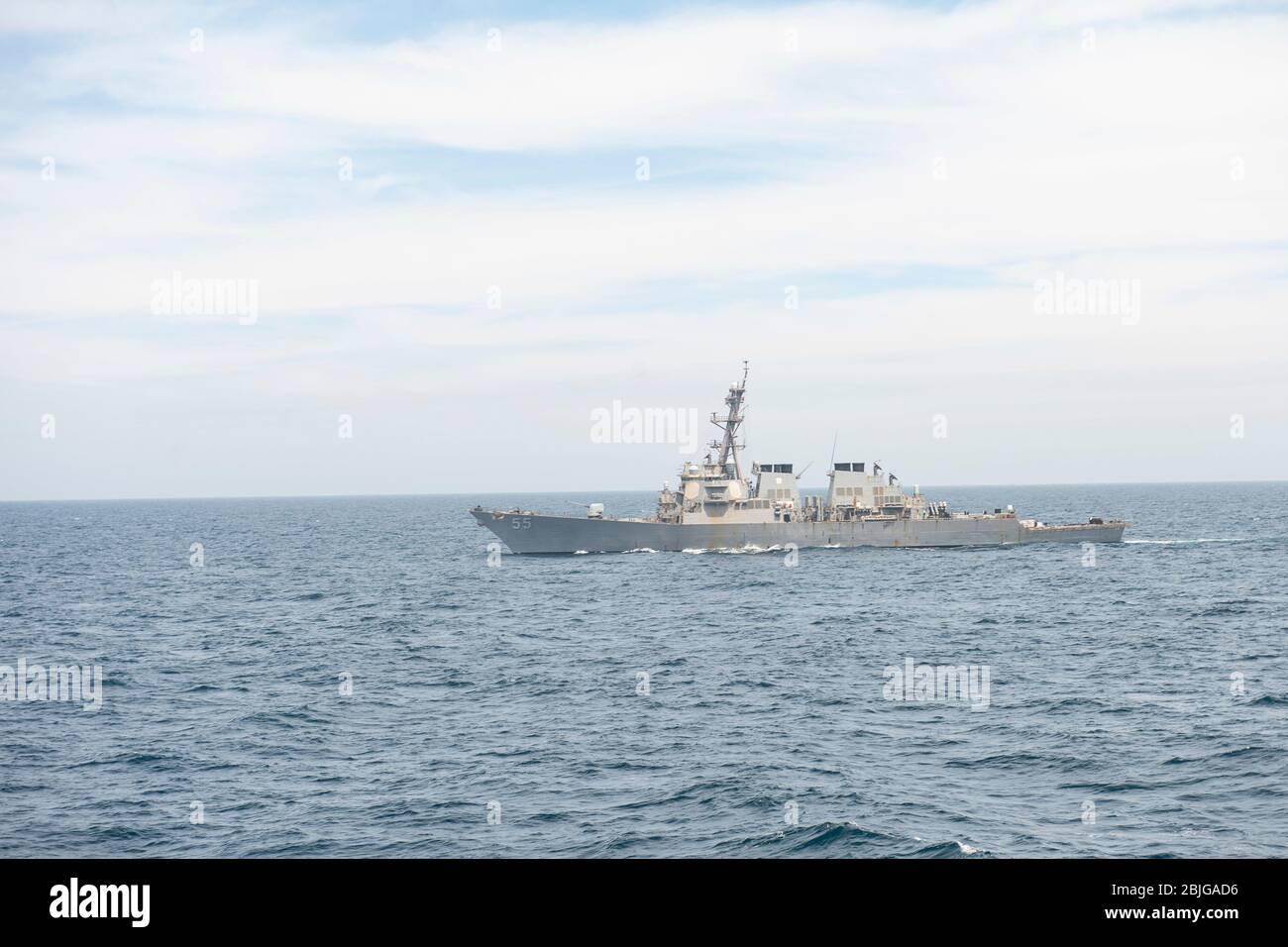 200406-N-PI330-0124 ARABIAN GULF (Apr. 6, 2020) The guided-missile ...