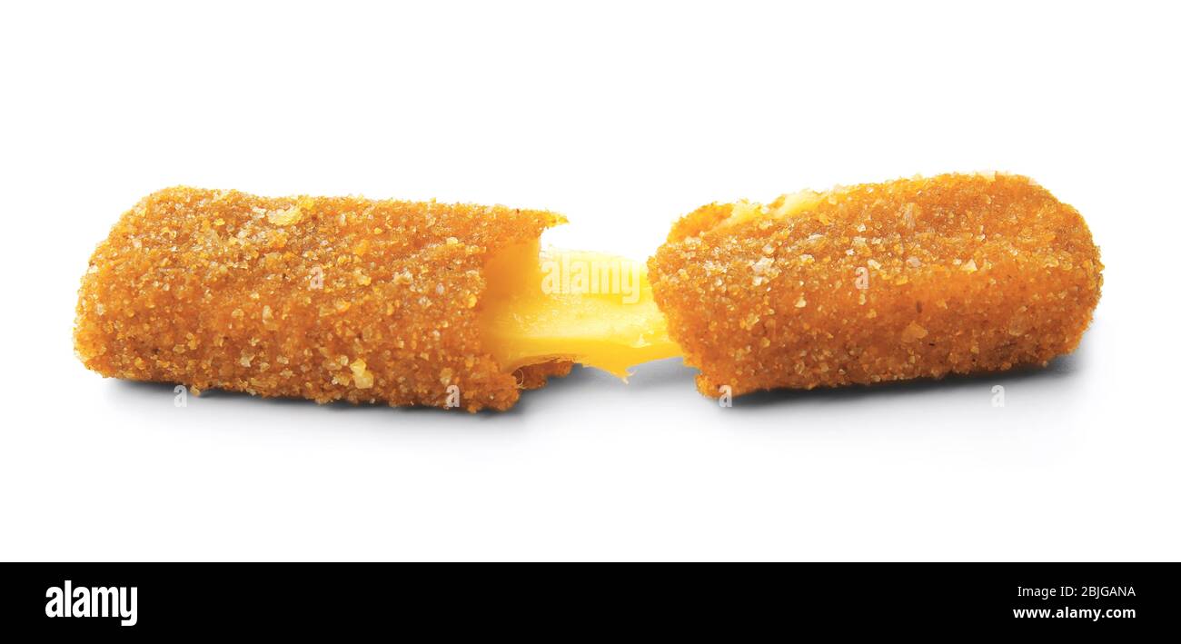 Cheese stick on white background Stock Photo - Alamy