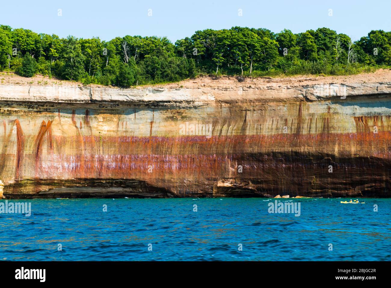 Pictured rocks National shoreline Stock Photo - Alamy