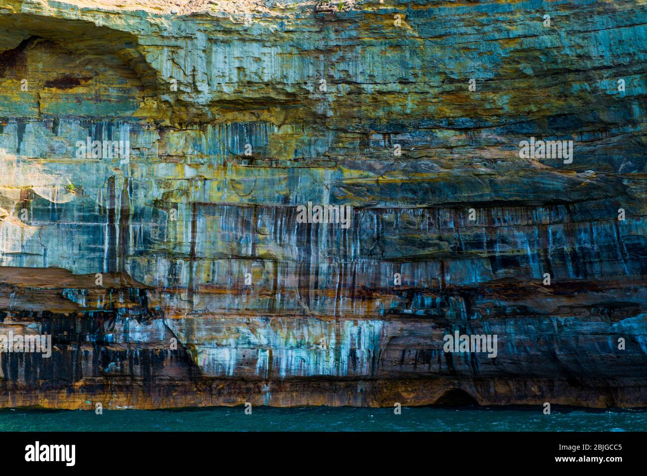 Pictured rocks National shoreline Stock Photo - Alamy
