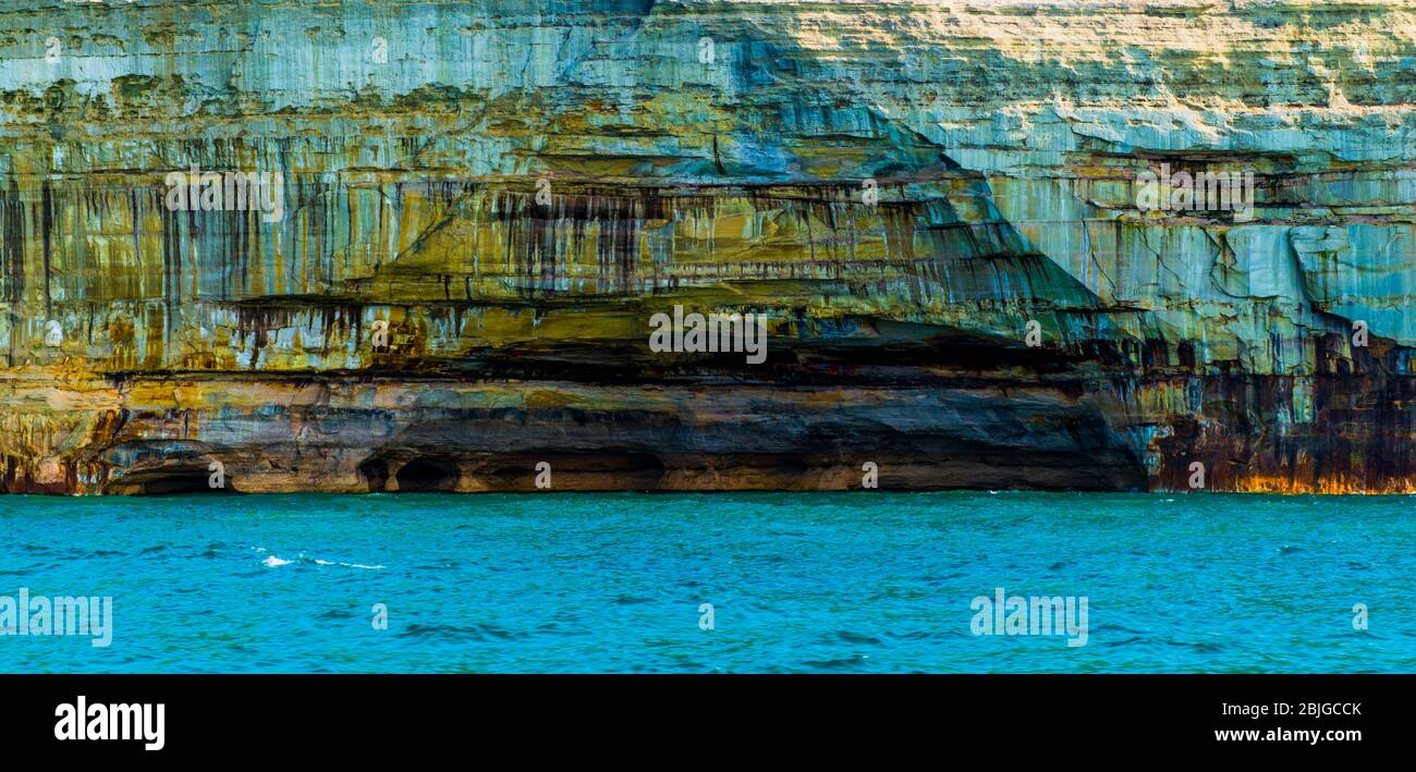 Pictured rocks National shoreline Stock Photo - Alamy