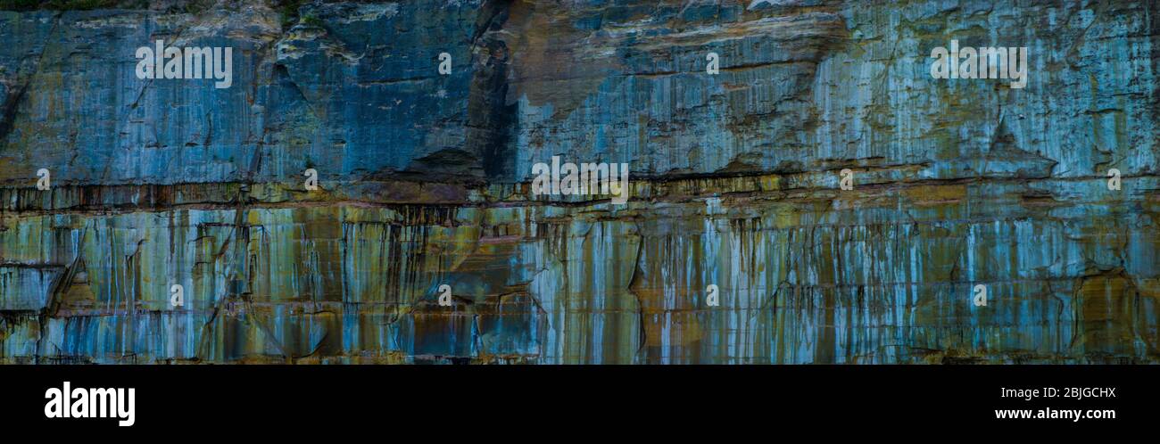Pictured rocks National shoreline Stock Photo - Alamy