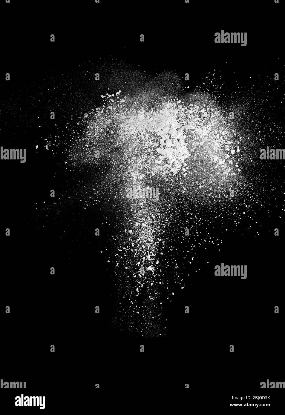 Cloud of flour on dark background Stock Photo - Alamy