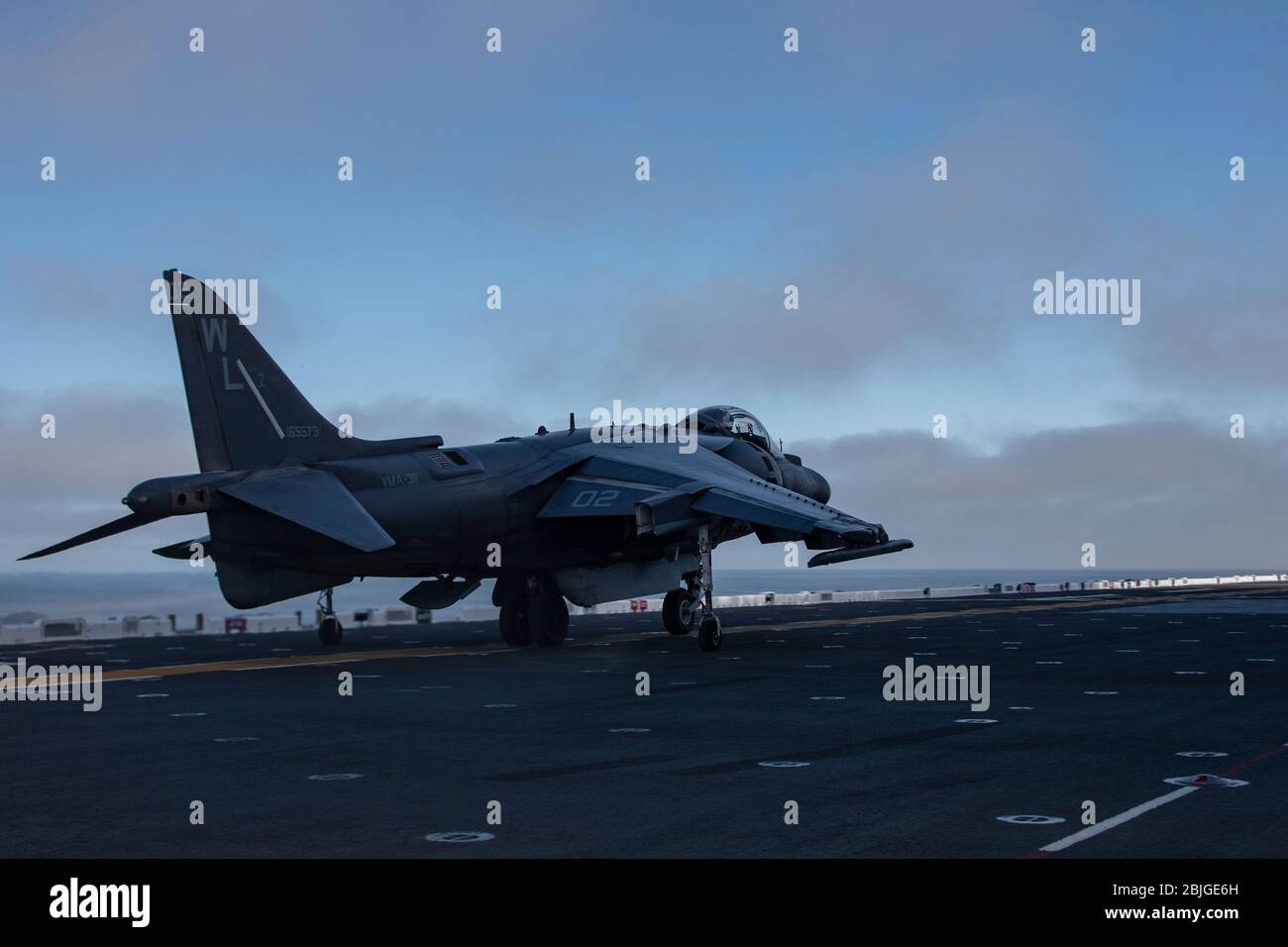 PACIFIC OCEAN (April 25, 2020) An AV/8B Harrier, attached to the ...