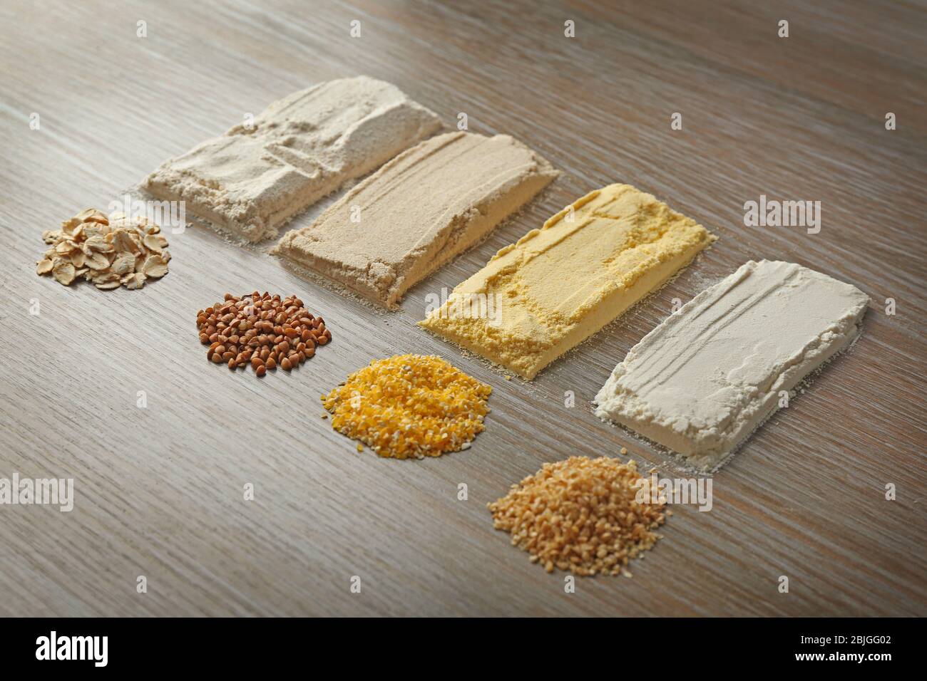 Flour samples hi-res stock photography and images - Alamy