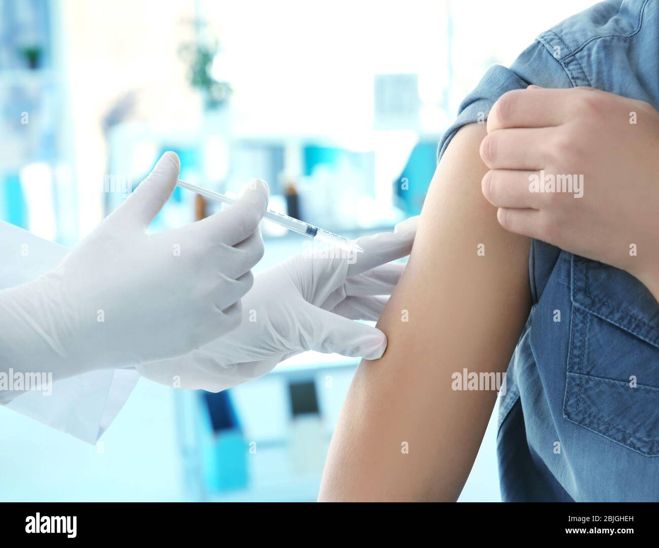 Teen boy injection hi-res stock photography and images - Alamy