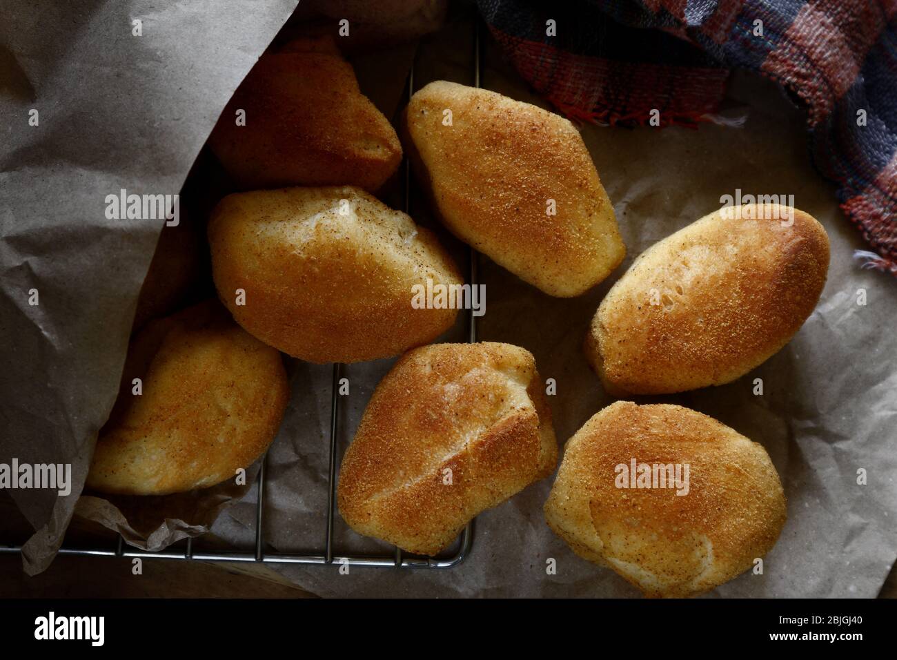 Photo of freshly baked Filipino bread called Pan de sal or Bread of ...