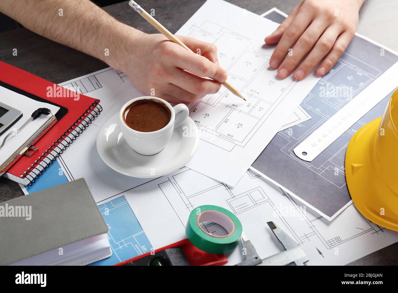 Technical drawings calculator hi-res stock photography and images - Alamy