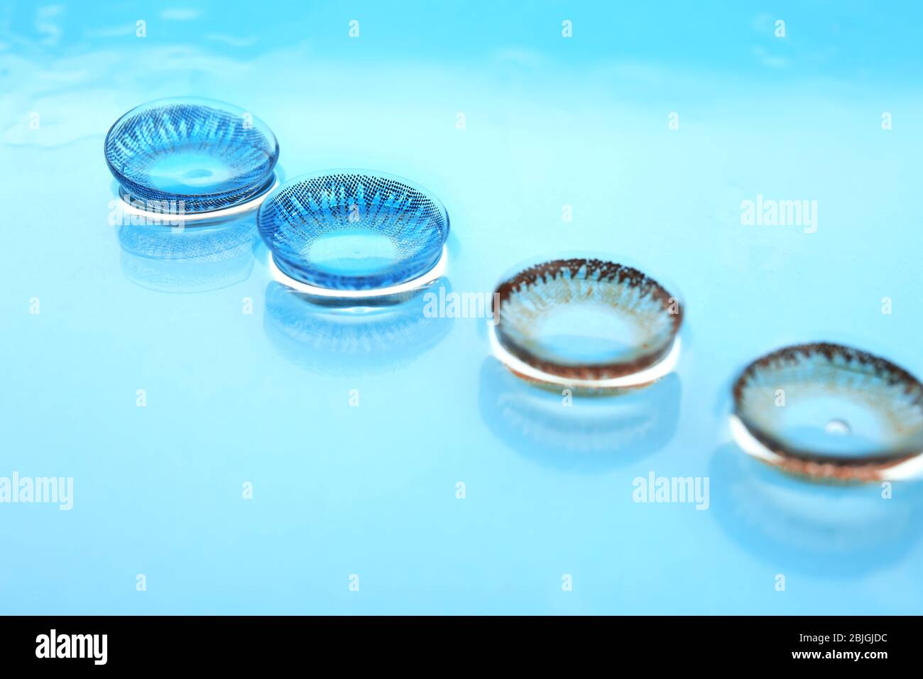 Color contact lenses on table Stock Photo - Alamy
