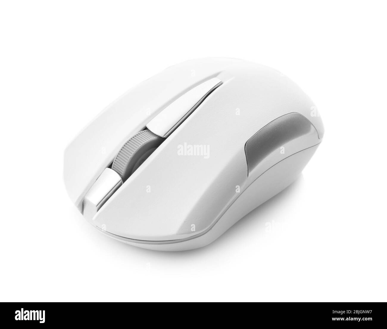 Wireless computer mouse on white background Stock Photo - Alamy