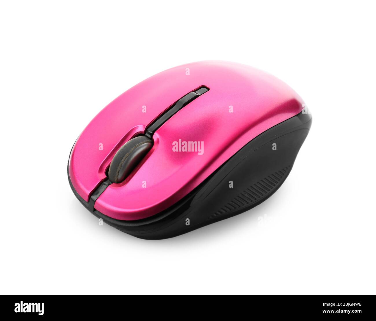 Wireless computer mouse on white background Stock Photo - Alamy