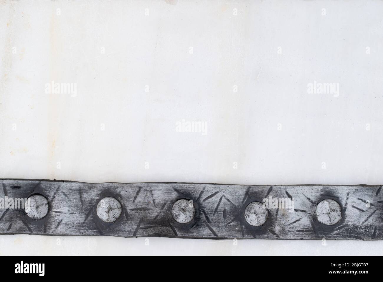 punched medieval belt on a white background with space for text Stock ...